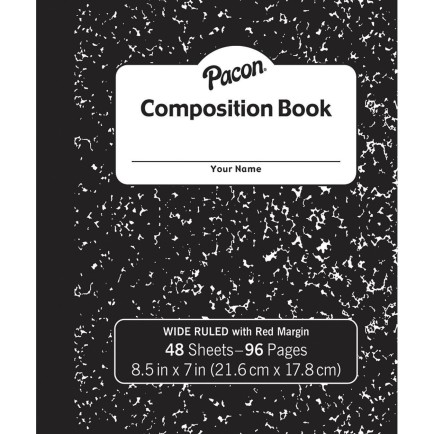 Buy Pacon® Soft Cover Composition Book, Black Marble at S&S Worldwide