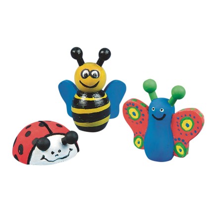 Buy Wooden Bee, Butterfly and Ladybug Craft Kit (Pack of 12) at S&S ...