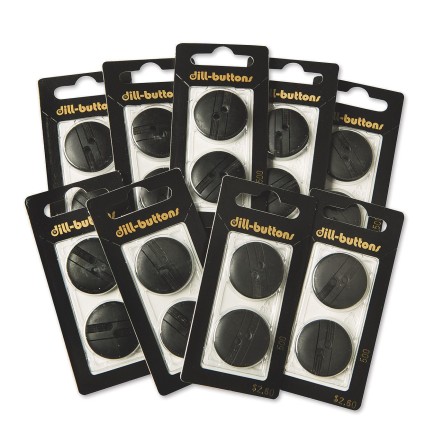 1” Black Button Crafters Pack | Versatile Crafting Buttons