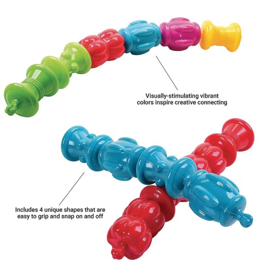 Buy Linking Pop Beads, STEM, Developmental and Sensory Toy (Set of 24 ...