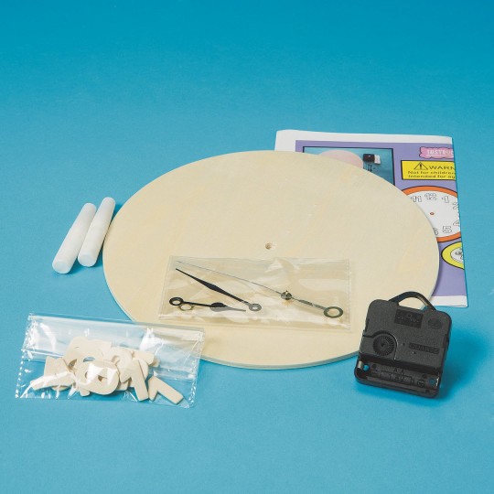 Buy Unfinished DIY Round Wood Clock Kit at S&S Worldwide