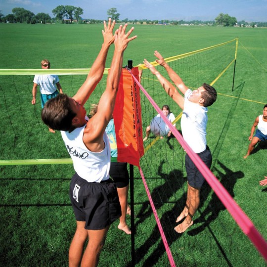 Buy Tri-Ball™ Pro 3-Way Outdoor Volleyball System at S&S Worldwide
