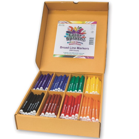 Buy Color Splash!® Broad Line Marker PlusPack (Pack of 200) at S&S ...