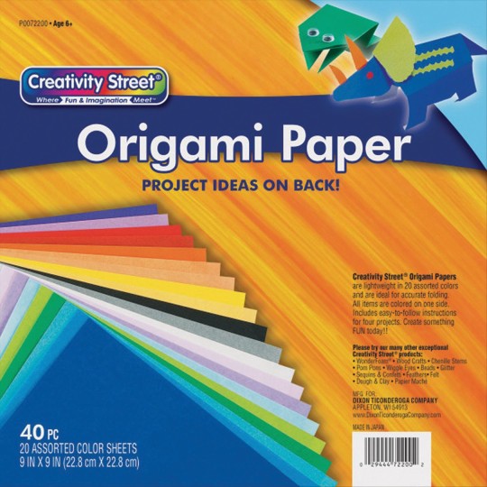 Buy Origami Paper Assortment, 9" x 9" (Pack of 40) at S&S Worldwide