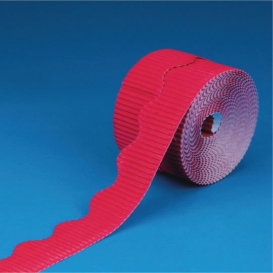 Buy 50' Bulletin Board Bordette Border, Flame Red, Red at S&S Worldwide