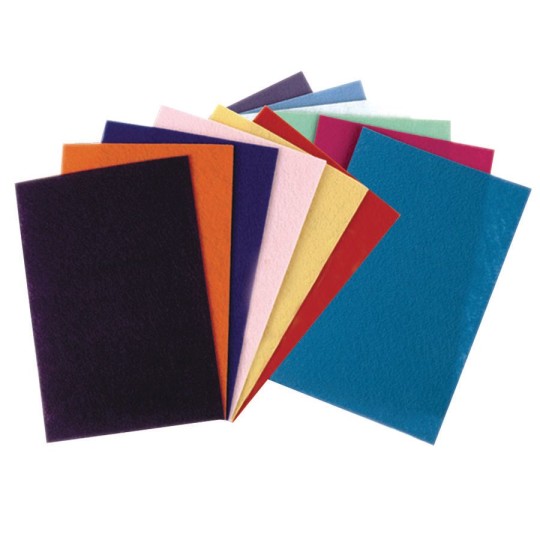 Buy Assorted Color Felt Sheet Pack, 9" x 12" at S&S Worldwide