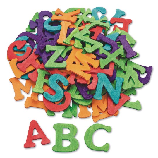 Buy Colored Wood Capital Letters at S&S Worldwide