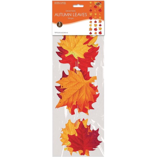 Buy Deluxe Fabric Autumn Leaves Stringers at S&S Worldwide