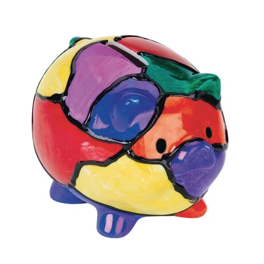 Piggy Banks Craft Kit (Pack of 12) | DIY Coin Banks at S&S