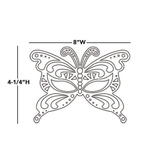 Color-Me™ Butterfly Half Masks (Pack of 24) | Nature Themed Mask Making
