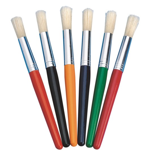 Buy Stubby Paint Brush Pack (Pack of 6) at S&S Worldwide