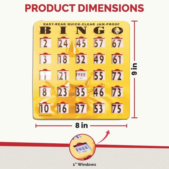 Buy EZ Read Quick Clear Jumbo Bingo Shutter Cards (Pack of 25) at S&S ...