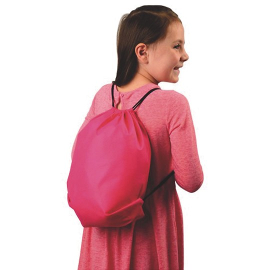 Buy Drawstring Backpack, Bright Neon Colors (Pack of 12) at S&S Worldwide