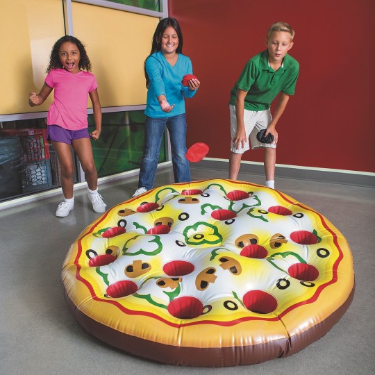 Buy Jumbo Inflatable Pizza Toss Game, 4' Diameter at S&S Worldwide