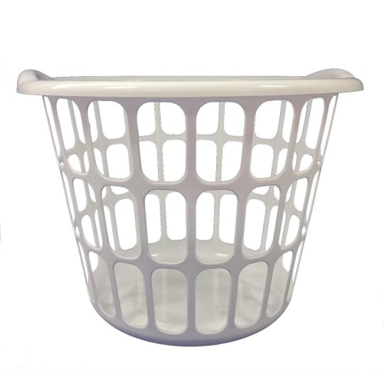 Buy One Bushel Plastic Laundry Baskets, 14.5” Round x 12.5” H (Set of 6 ...