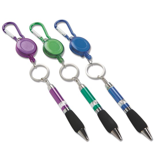 Buy Keychain Pen With Carabiner (Pack of 12) at S&S Worldwide