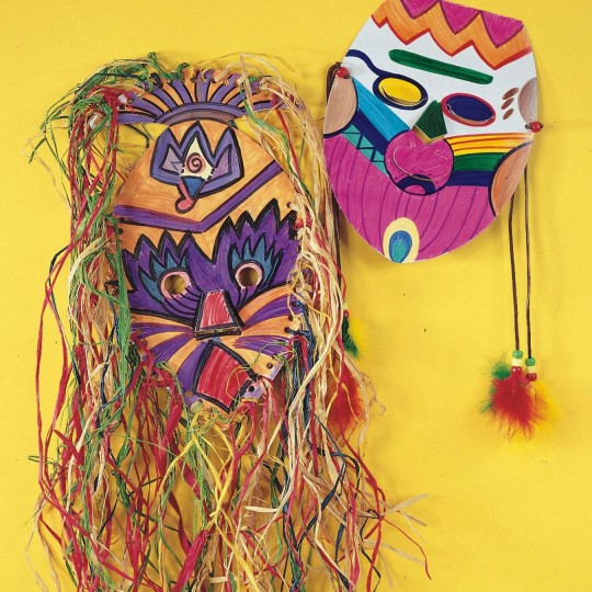 Buy Tribal Mask Craft Kit (Pack of 24) at S&S Worldwide