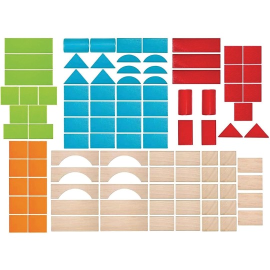 Buy Wooden Block Set with Carrying Case 100 Piece Set at S&S Worldwide