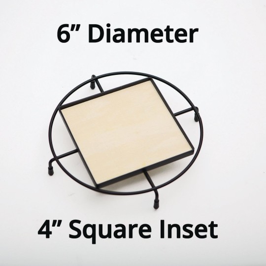 Buy Round Trivet with 4" Square Insert (Pack of 12) at S&S Worldwide