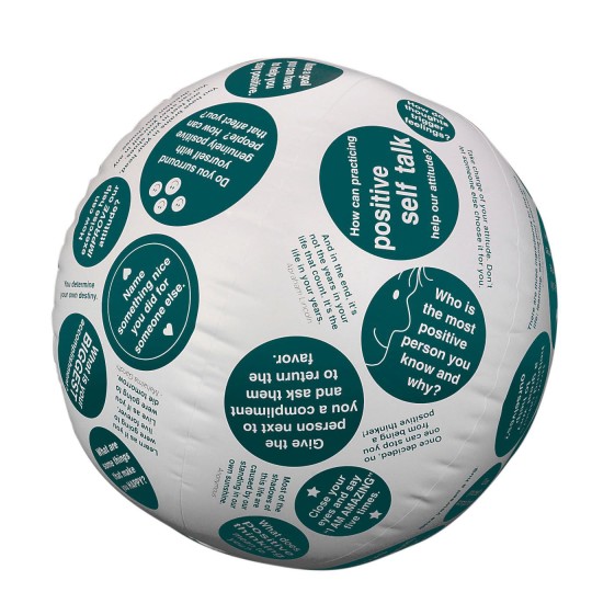 Toss 'n Talk-About® Positive Attitude Ball | Motivational Game Ball