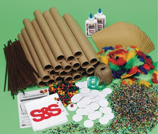 Buy Tribal Rainsticks Craft Kit (Pack of 24) at S&S Worldwide