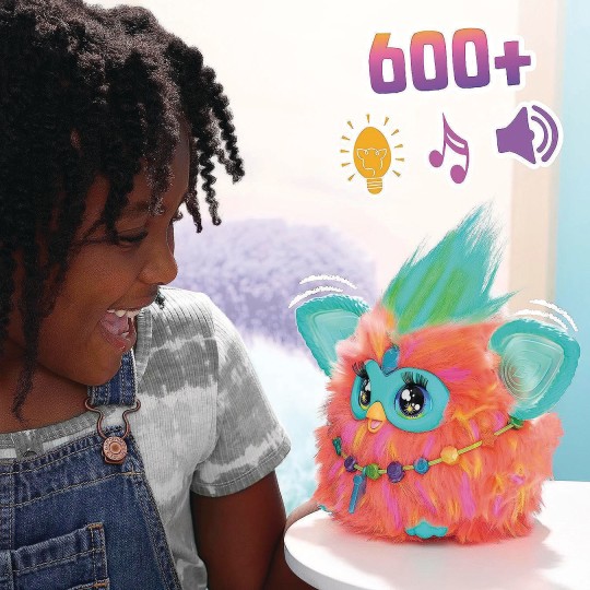Hasbro® Dancing Talking Furby Plush Toy, Coral | Interactive Classic Toy