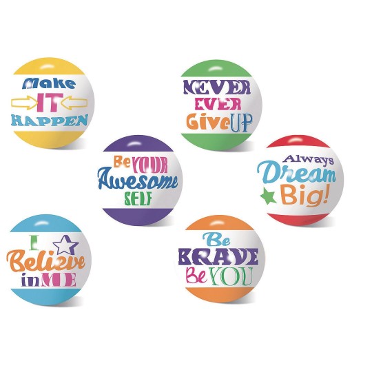 Positive Message Squeeze Balls (Pack of 12) | Stress Relief Balls