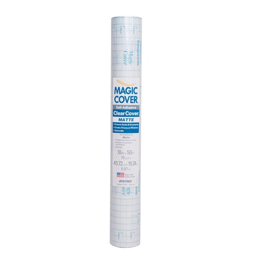 Buy Magic Cover® Clear Matte Adhesive Covering Paper, 18" x 50' at S&S ...