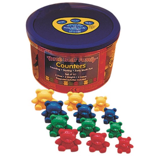 Three Bear Family® Basic Four Color Counter Set (Set of 80 ...