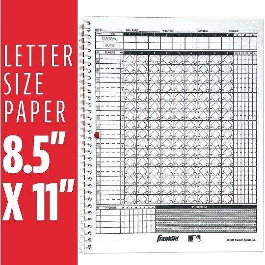 Franklin® Baseball and Softball Scorebook | Sports Scorebook