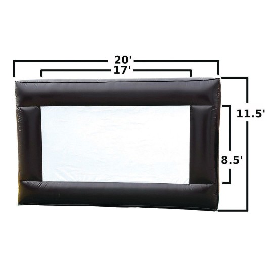 Buy Jumbo Inflatable Movie Screen with Blower Motor, 20'W x 11.5'H at S ...