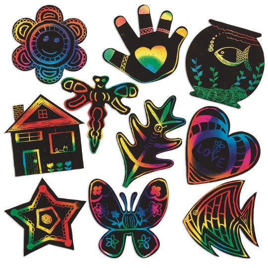 Buy Scratch-Art® Creative Shapes (Pack of 50) at S&S Worldwide