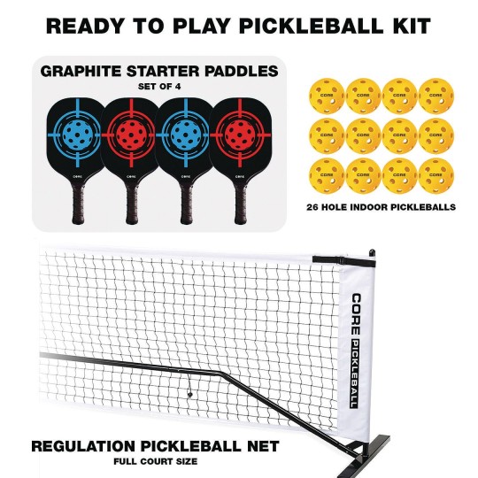 Buy CORE Pickleball Complete Deluxe Portable Starter Pack at S&S Worldwide