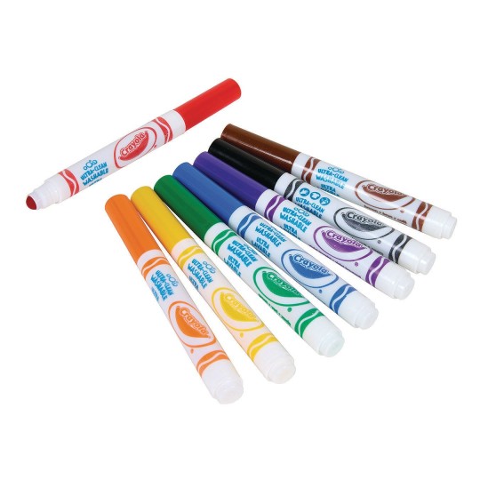 Buy Crayola® Ultra-Clean Washable Dot Tip Toddler Markers (Set of 8) at ...