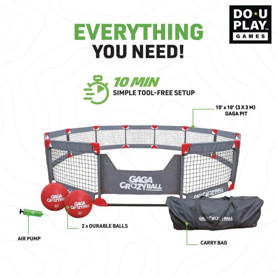 Buy GaGa Crazyball Game Set with Pit and Balls, 10' at S&S Worldwide