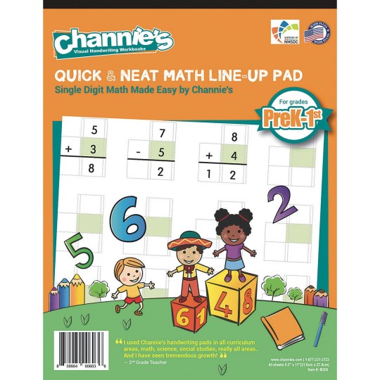 Buy Quick & Neat Math Pad, Grades Pre-K – 1 at S&S Worldwide