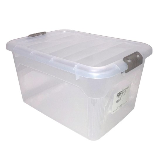 Buy S&S Worldwide Locking Clear-View Storage Container, 58 Quarts at S ...