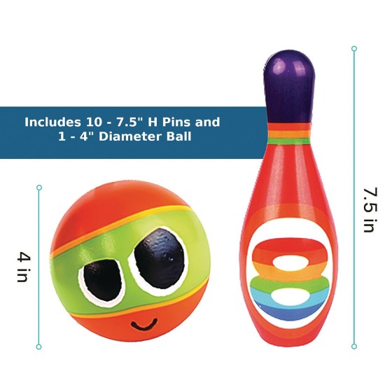 Buy Junior Foam Bowling Set with Numbered 7.5" High Pins at S&S Worldwide