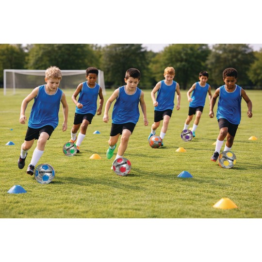 Buy Spectrum Stitched Playmaker Soccer Balls (Set of 6) at S&S Worldwide
